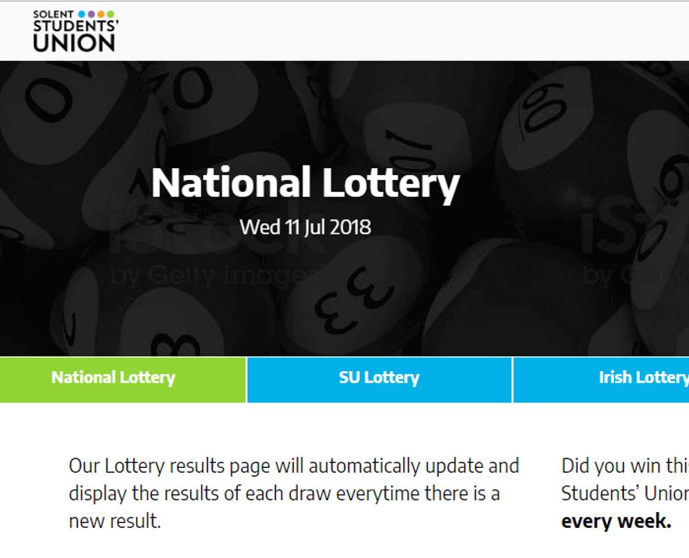 Solent Students' Union Charity Lottery | Daily Bread Consultancy