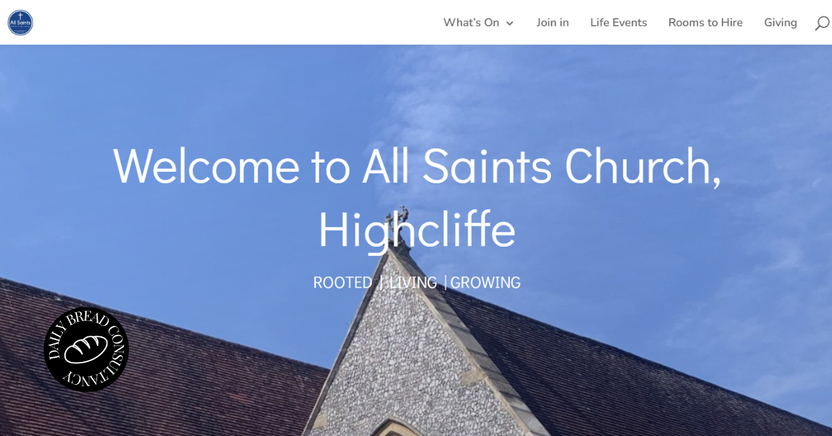 Affordable Church Website Design | Daily Bread Consultancy